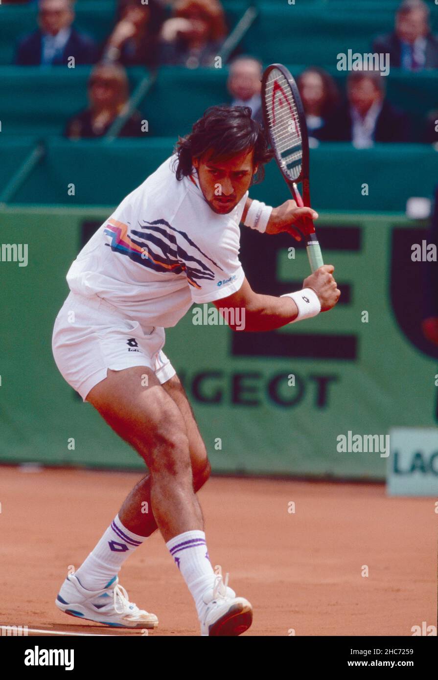Argentinian tennis player Alberto Mancini, Italian Open 1989 Stock ...