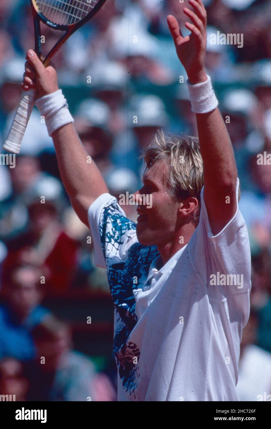 Swedish tennis player Magnus Larsson, Roland Garros, France 1994 Stock ...