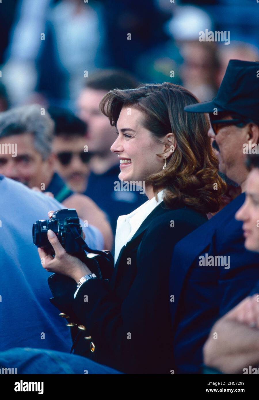 American actress Brooke Shields, US Open 1994 Stock Photo - Alamy