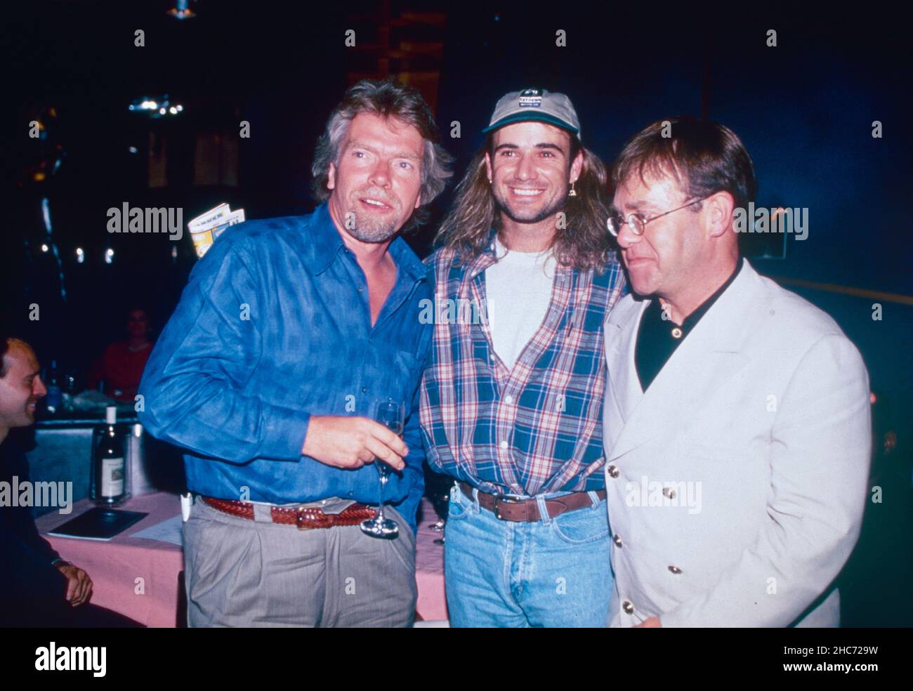 Richard branson tennis hi-res stock photography and images - Alamy