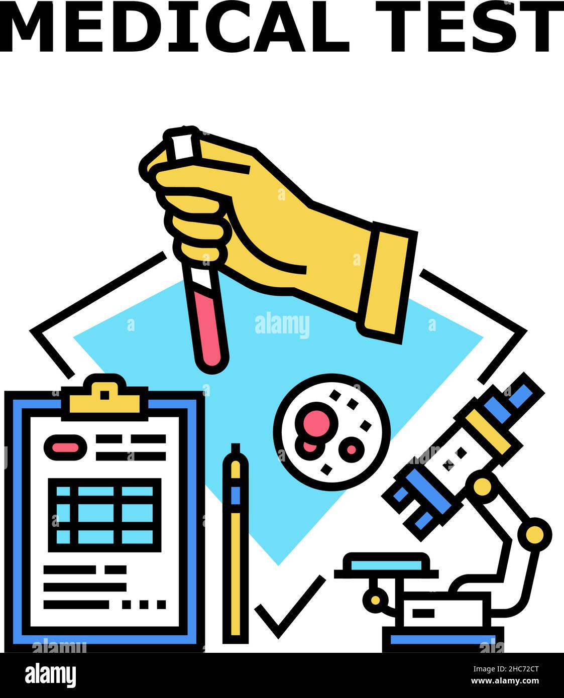 Medical Test Vector Concept Color Illustration Stock Vector Image & Art ...