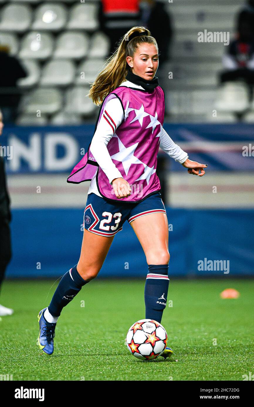 Jordyn Huitema during a football match between Paris Saint-Germain PSG ...