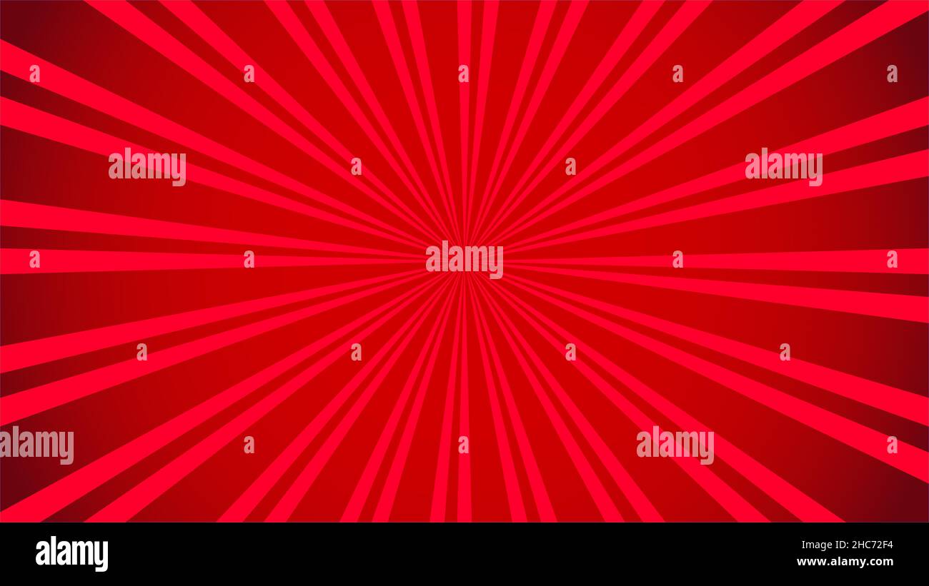 An illustration of Pop Radial background in red and pink shades Stock ...