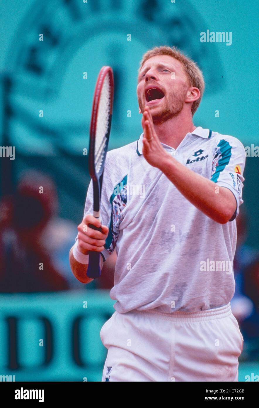 German tennis player Boris Becker, Roland Garros, France 1993 Stock ...