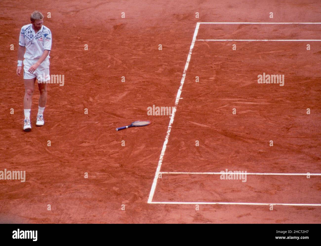 German tennis player Boris Becker, Roland Garros, France 1993 Stock ...