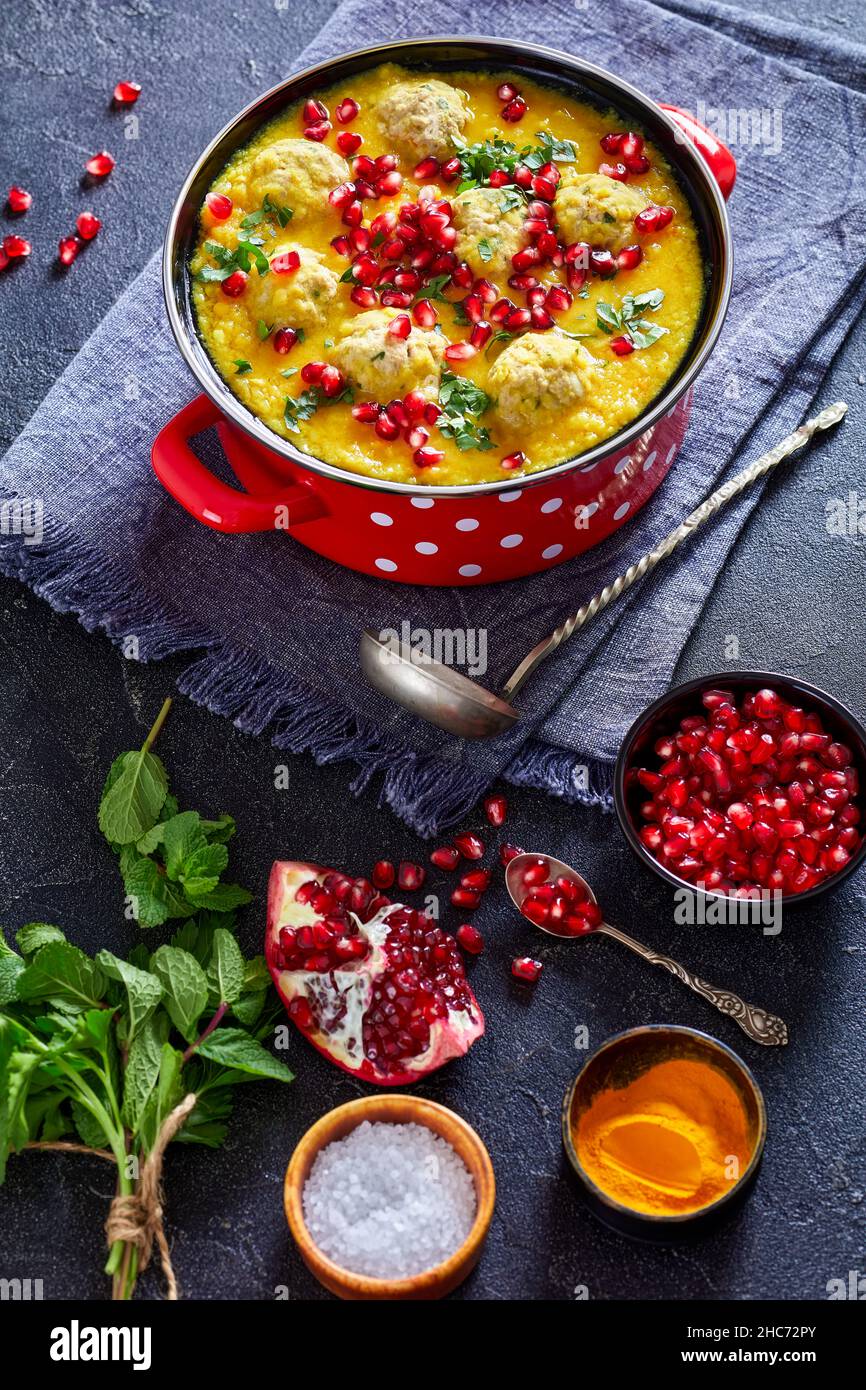Ash-e Anar, Iranian Yellow Split Pea Pomegranate Soup with lamb ...