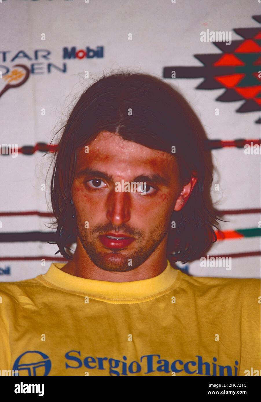 Croatian tennis player Goran Ivanisevic, 1990s Stock Photo - Alamy