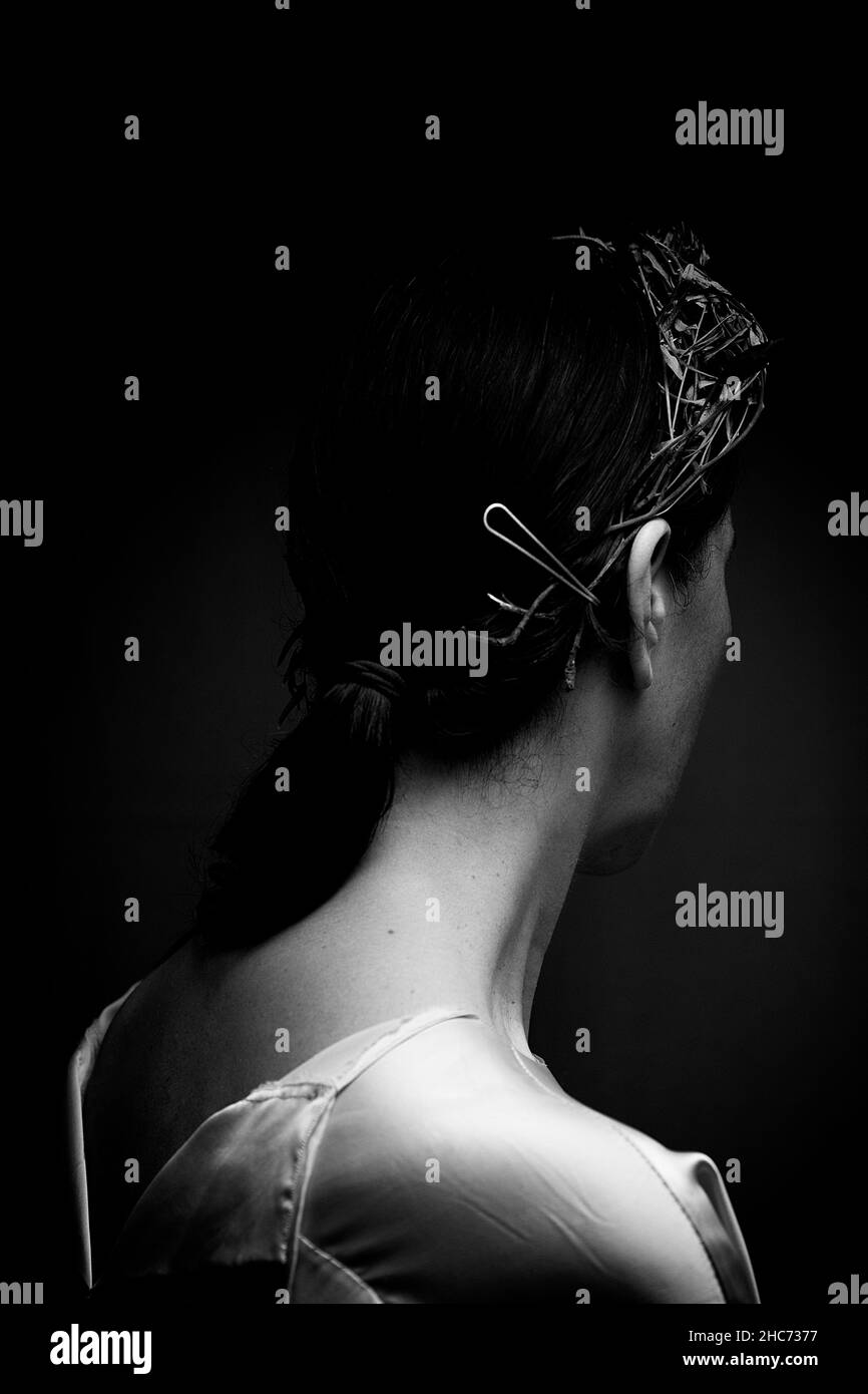 portrait of lady in pink XIV Stock Photo - Alamy