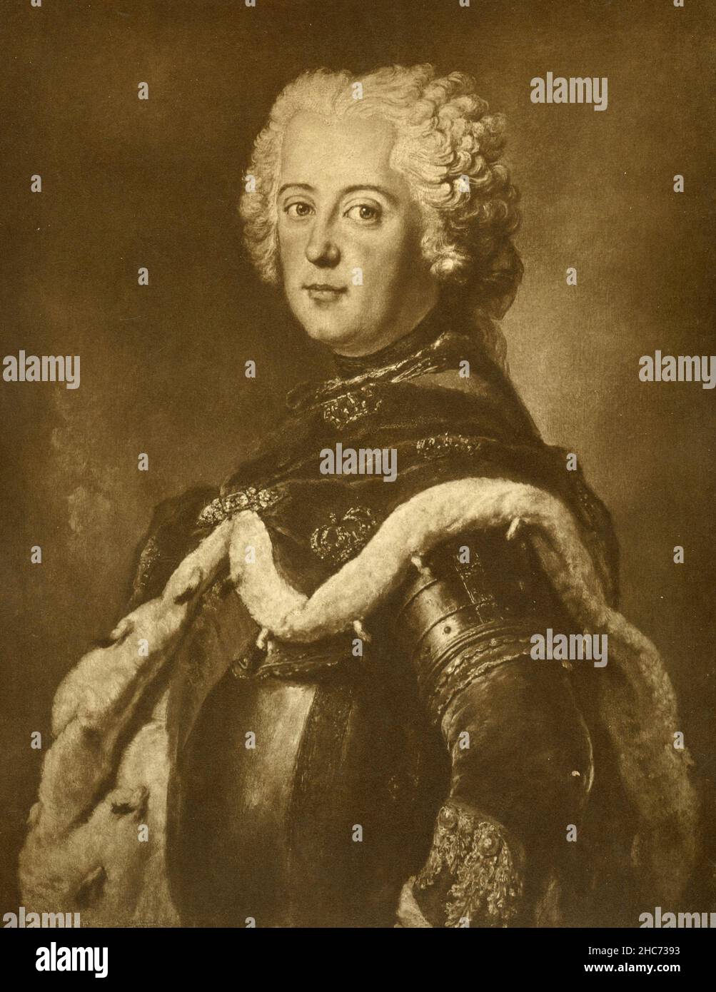 Portrait of Federick the Great as Crown Prince, painting by French ...