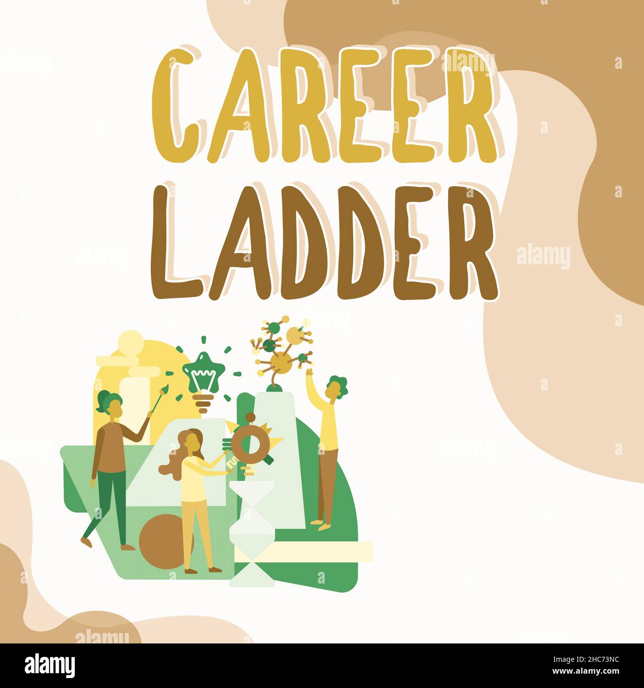 Sign displaying Career Ladder. Word Written on Job Promotion ...