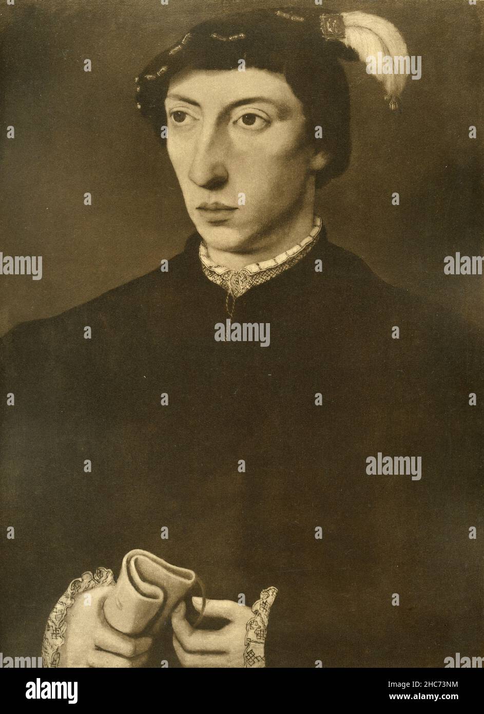 Portrait of a Young Man, painting by French artist Jean Clouet, Munich ...