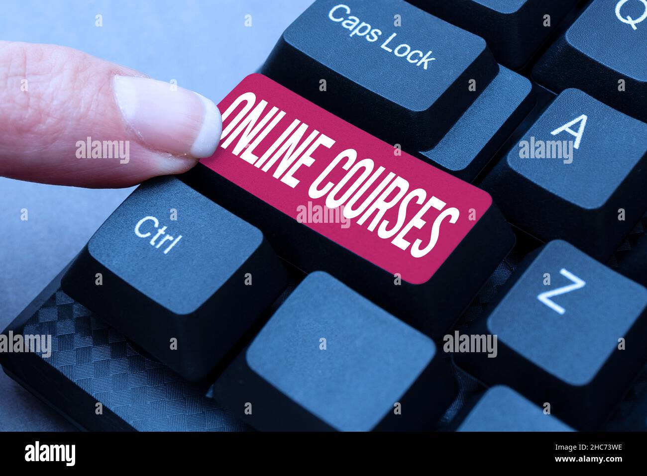 Conceptual caption Online Courses. Word for Revolutionizing formal ...