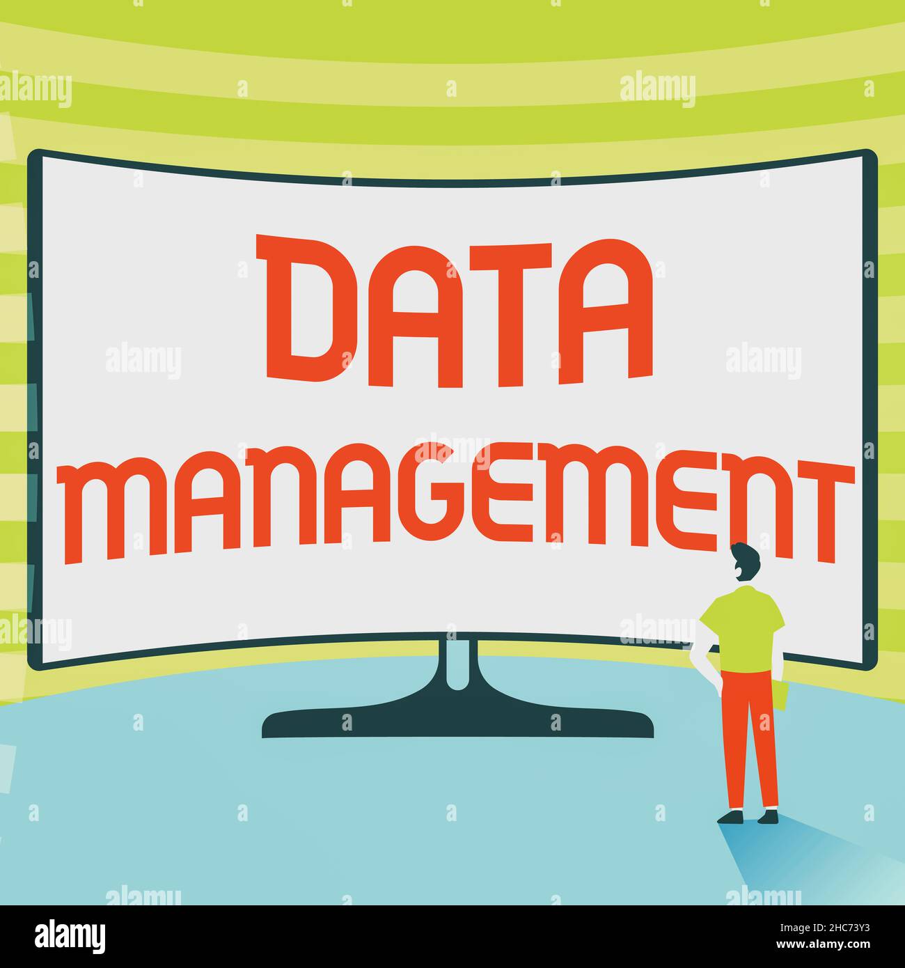Writing displaying text Data Management. Business concept The practice of organizing and ...