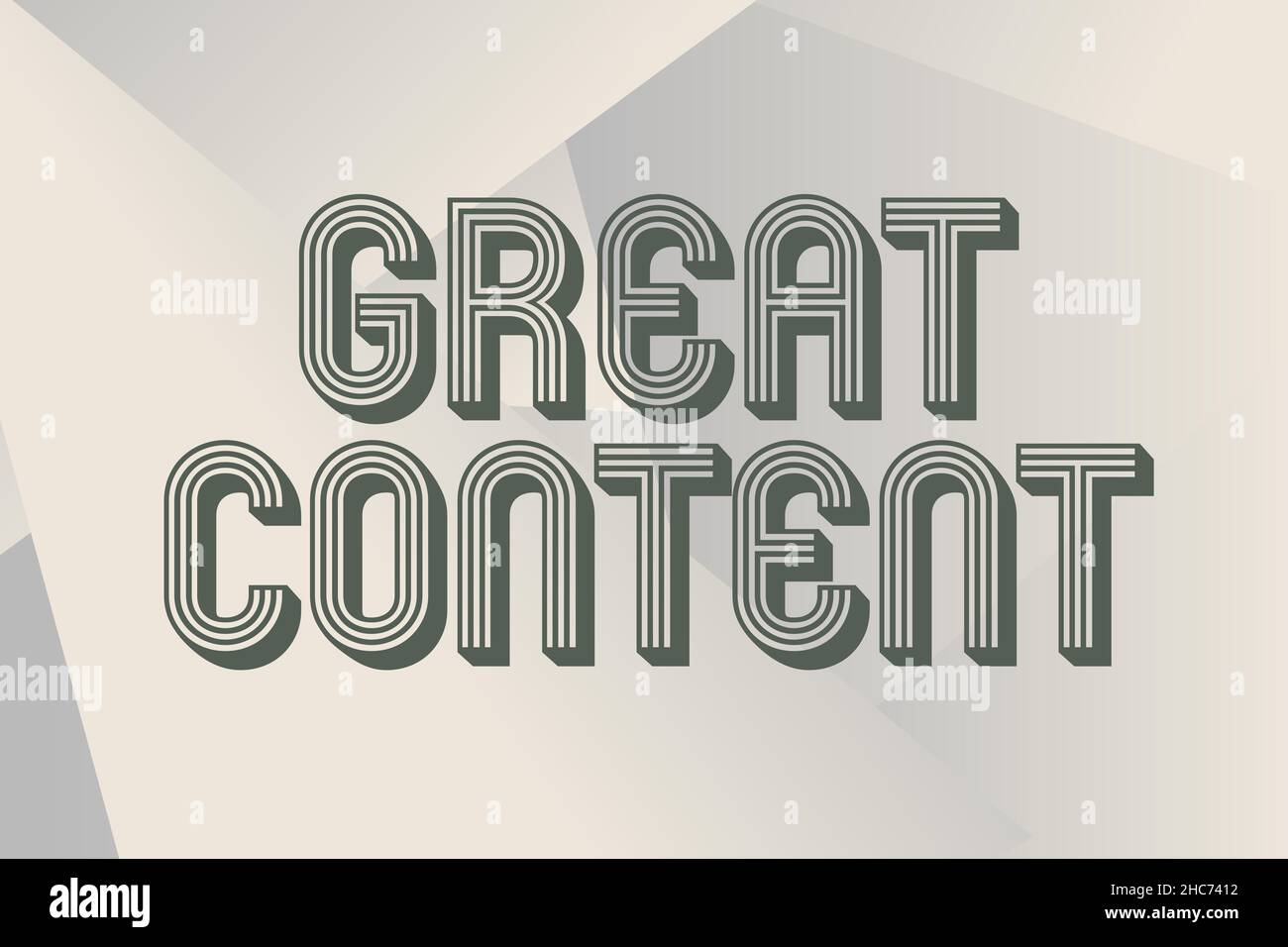 Sign displaying Great Content. Word for Satisfaction Motivational ...
