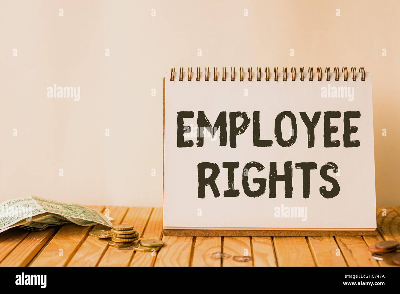 Hand writing sign Employee Rights. Conceptual photo All employees have ...