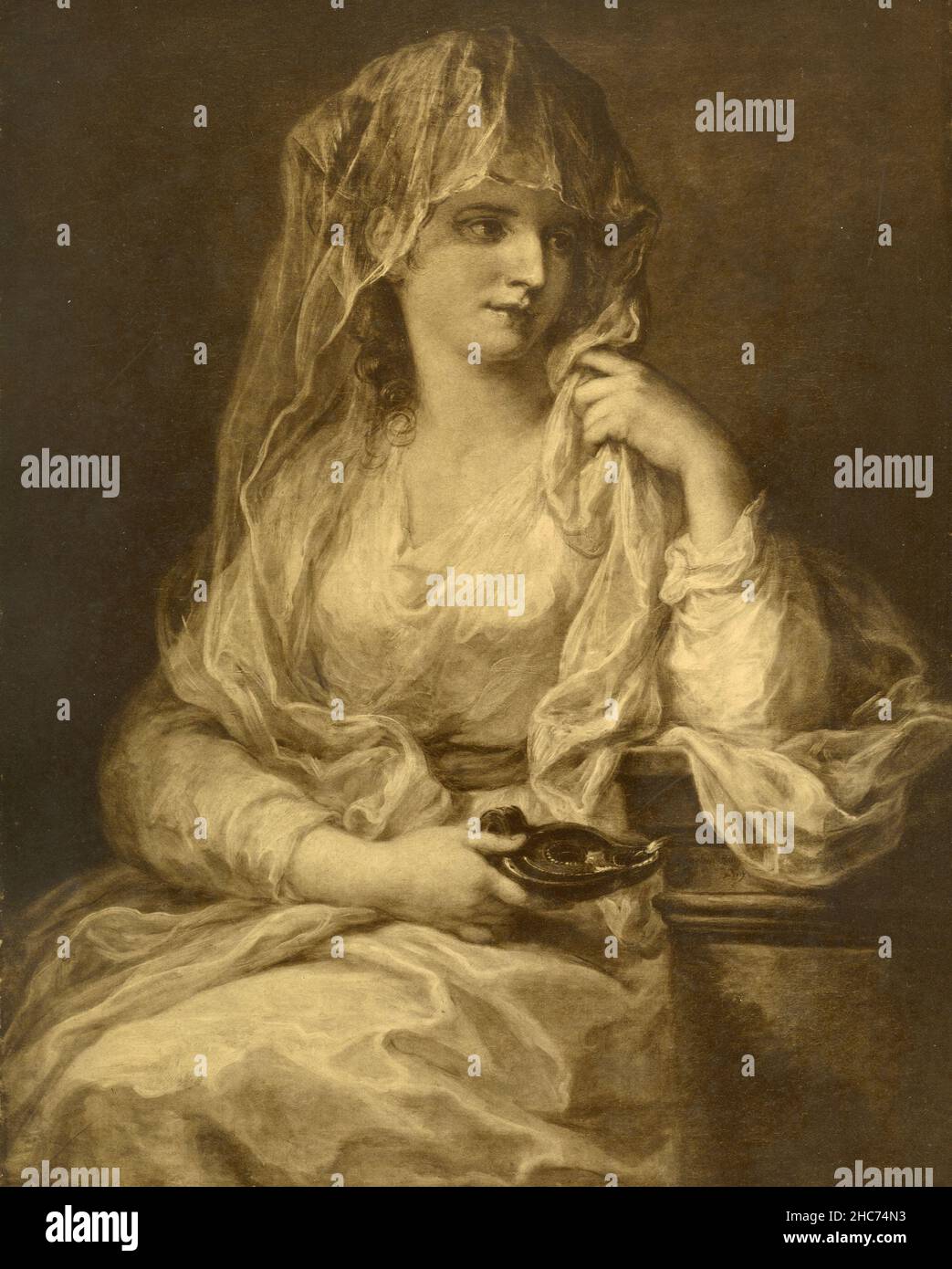 The Vestal, painting by Swiss artist Angelica Kauffman, Munich 1897 ...