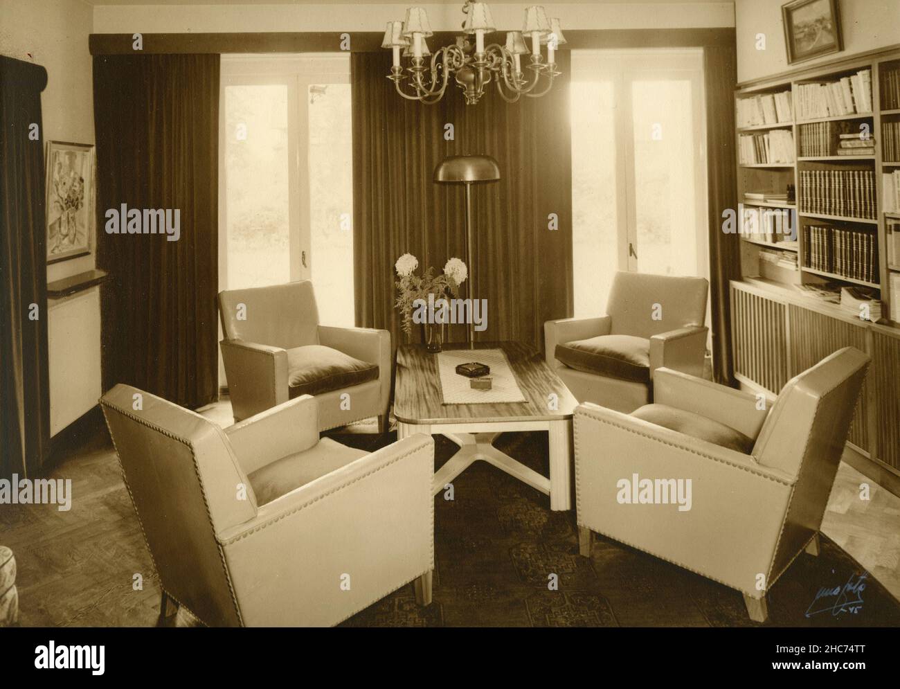 1940s living room hi-res stock photography and images - Alamy