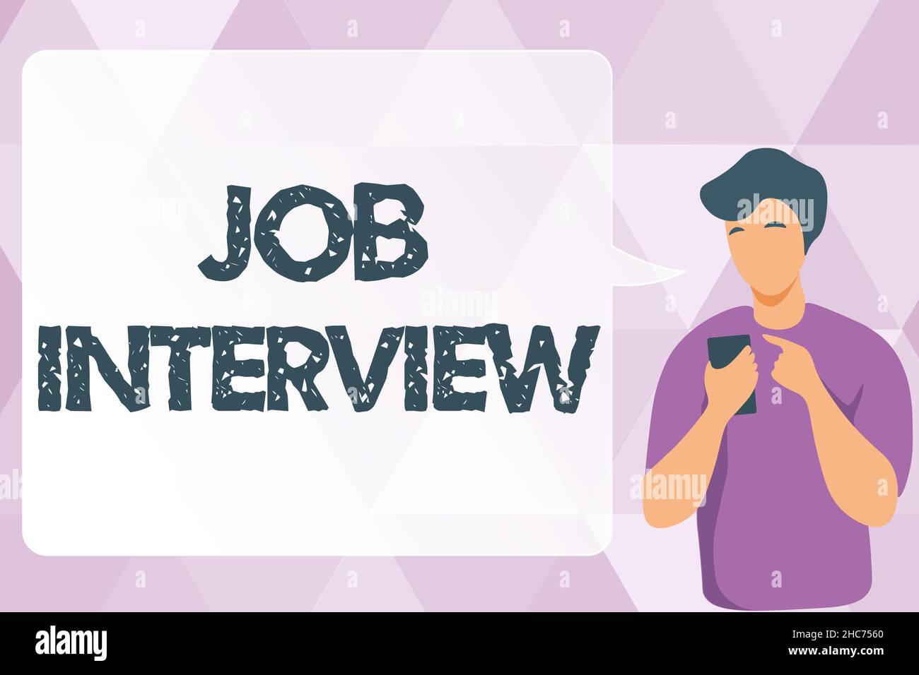 Text sign showing Job Interview. Business approach Assessment Questions ...