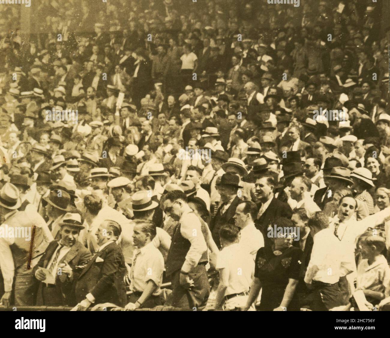 Spectators at a Stadium, USA 1940s Stock Photo - Alamy