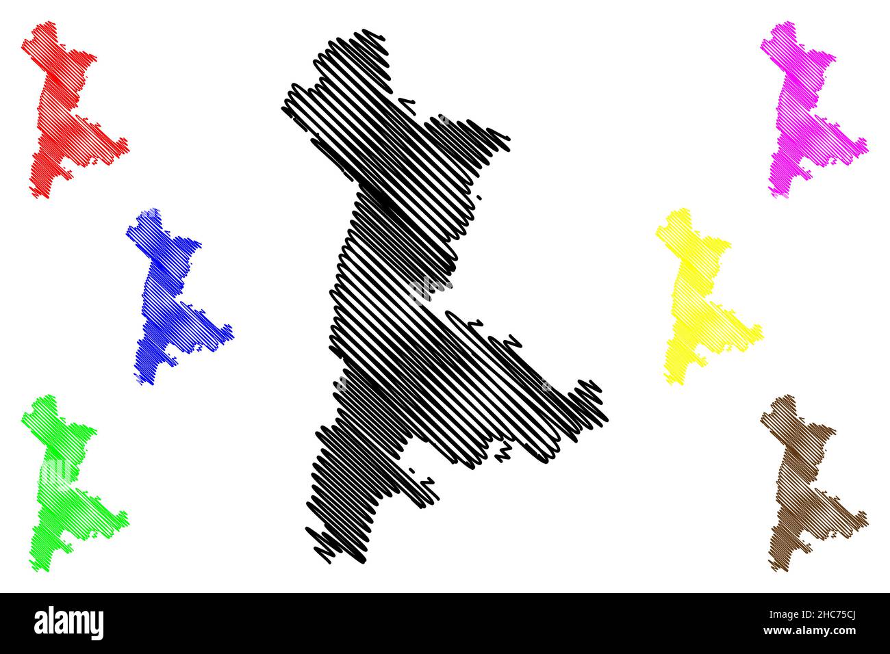 Mewat district haryana map hi-res stock photography and images - Alamy