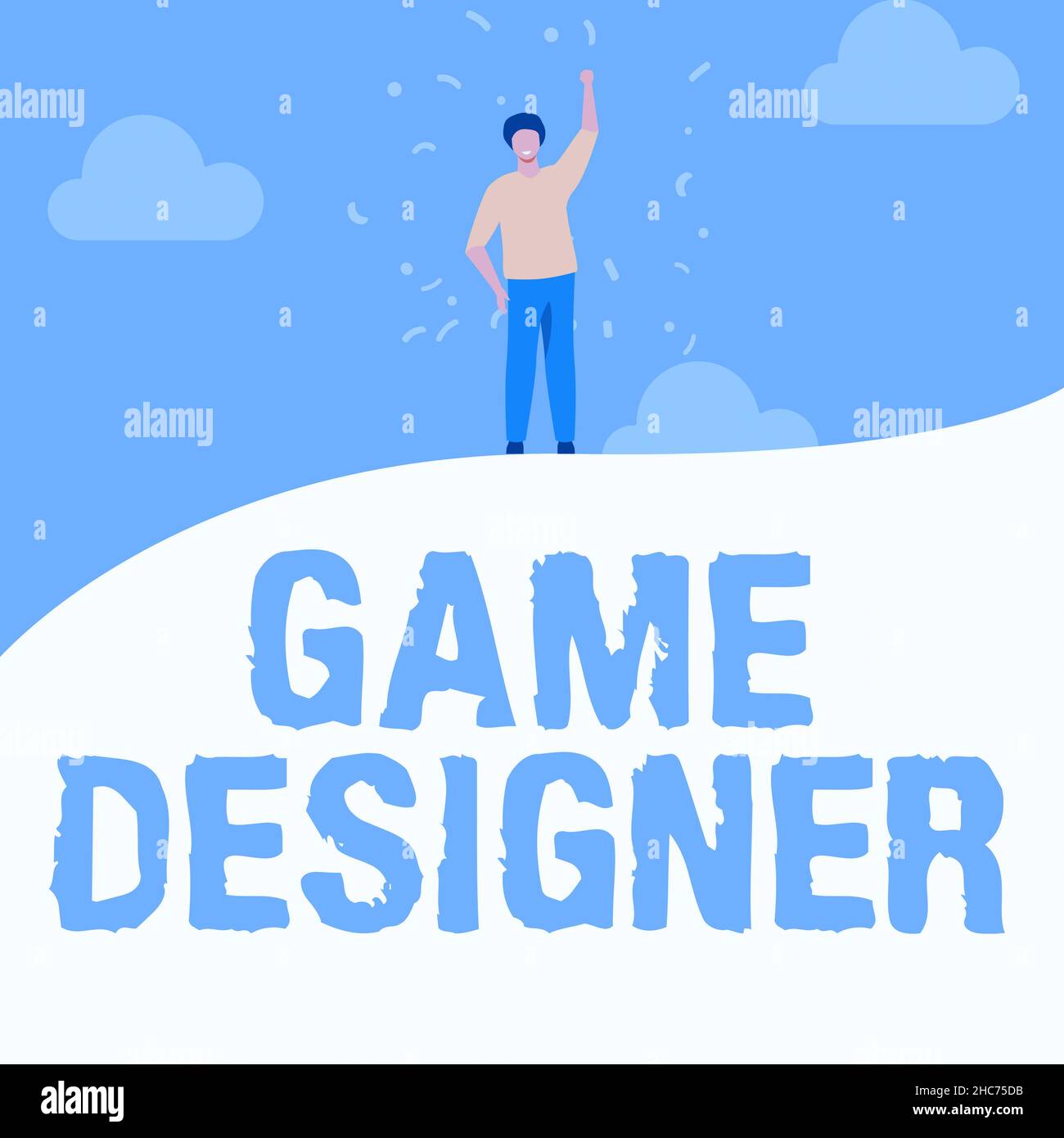 Conceptual display Game Designer. Word for Campaigner Pixel Scripting Programmers Consoles 3D ...