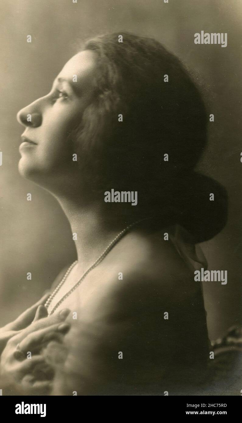 Italian actress Wanda Capodaglio, Italy 1920s Stock Photo - Alamy