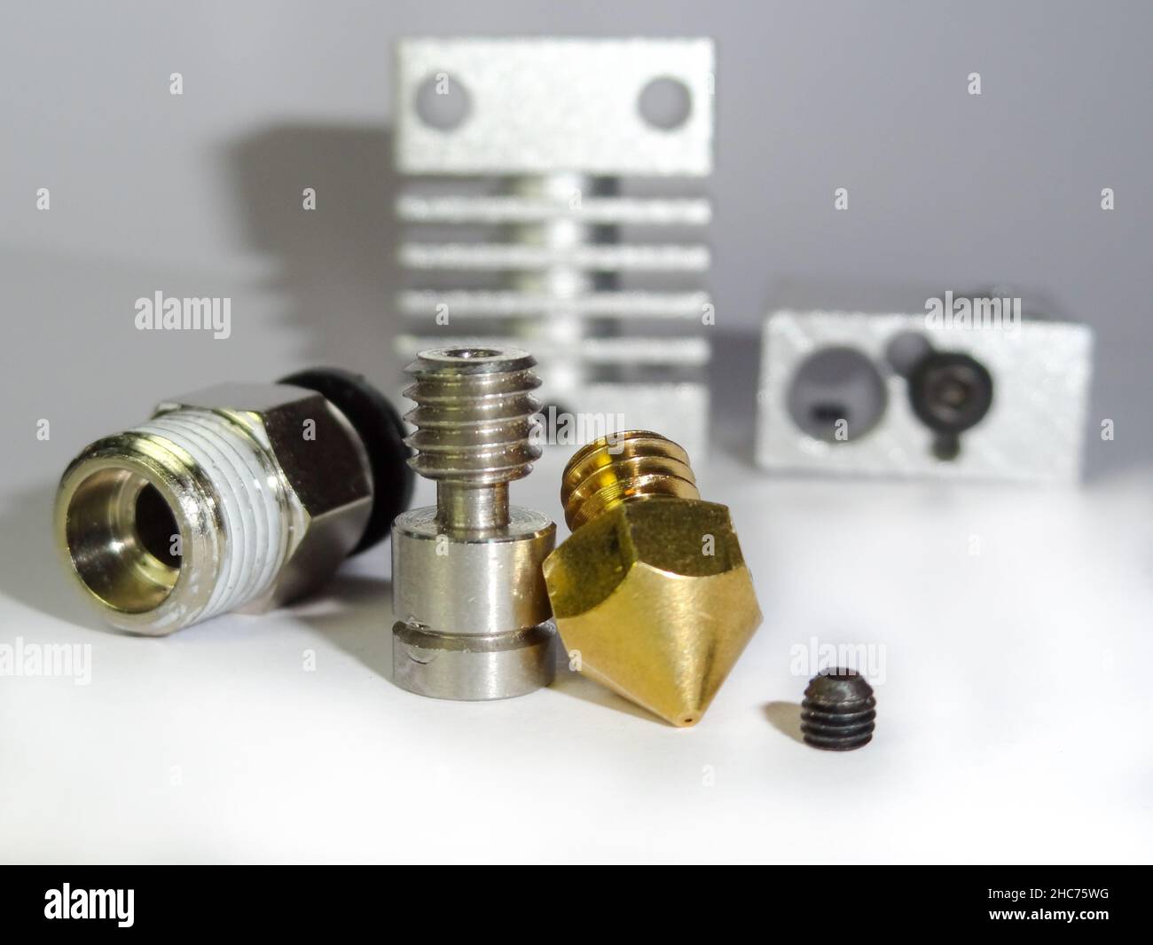 All Metal Hotend Kit Titanium Alloy Thermal Heat Break for 3D Printer ...