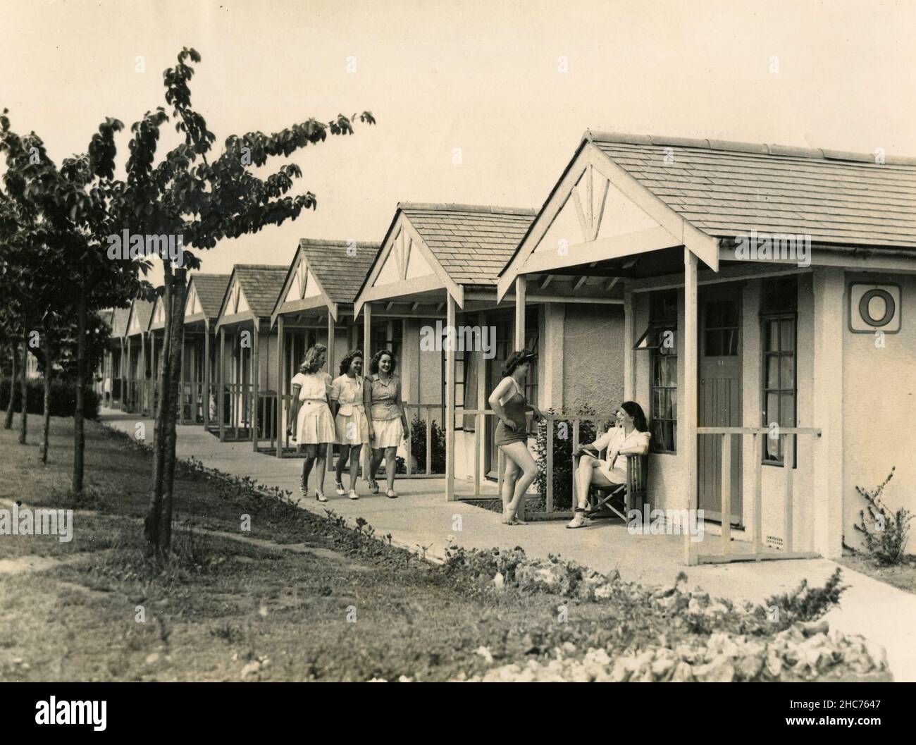 Women with accomodation at the Sunshine Chalets at Butlins Holidays ...
