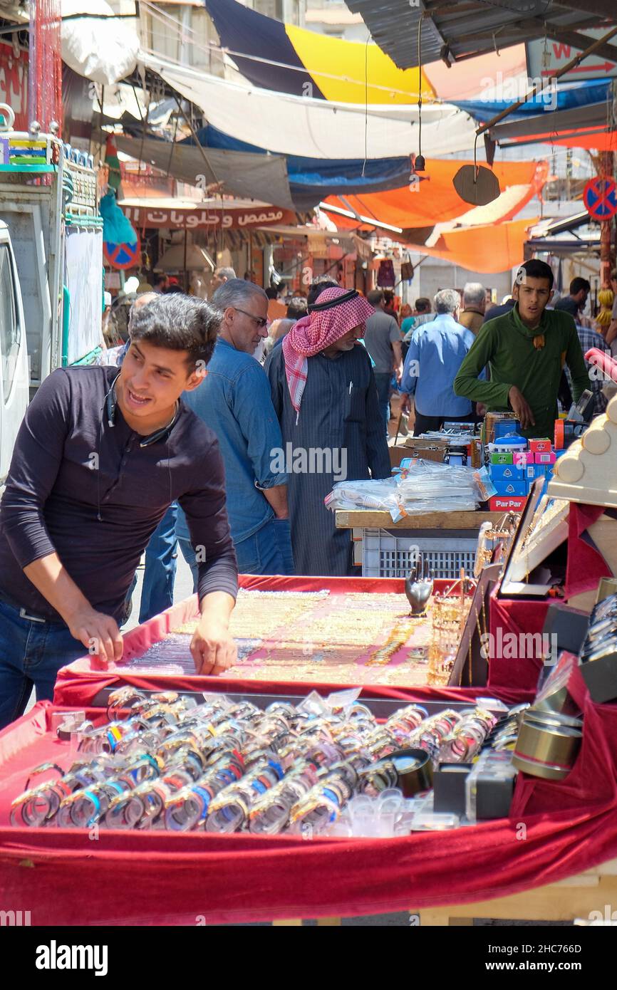 Vertical shot of a basar in Amman, Jordan Stock Photo - Alamy