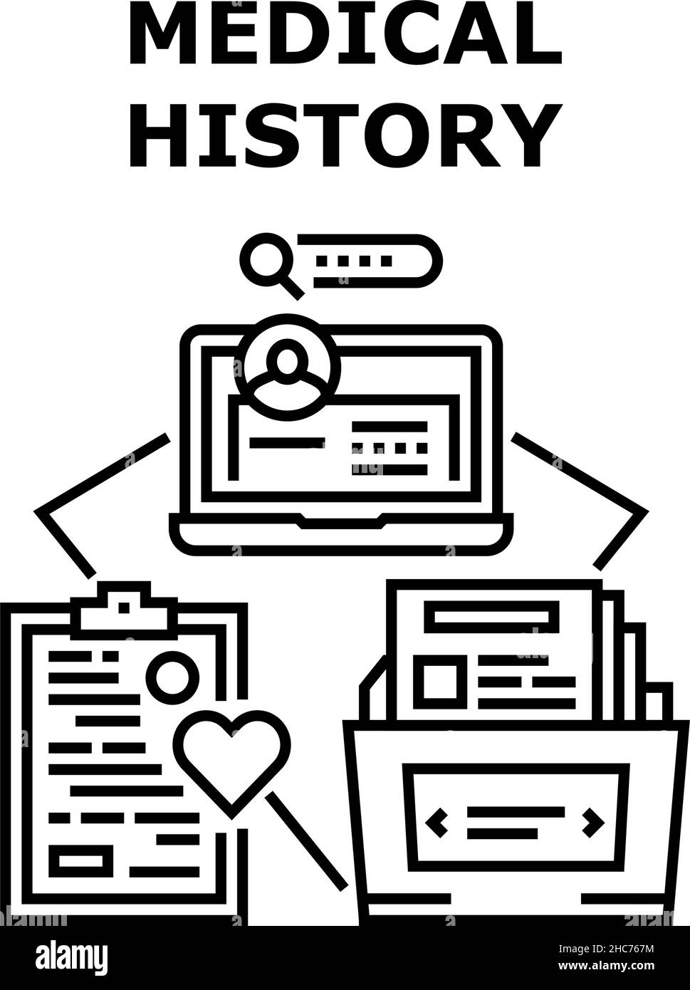 Medical history concept icon Stock Vector Image & Art Alamy - oisin