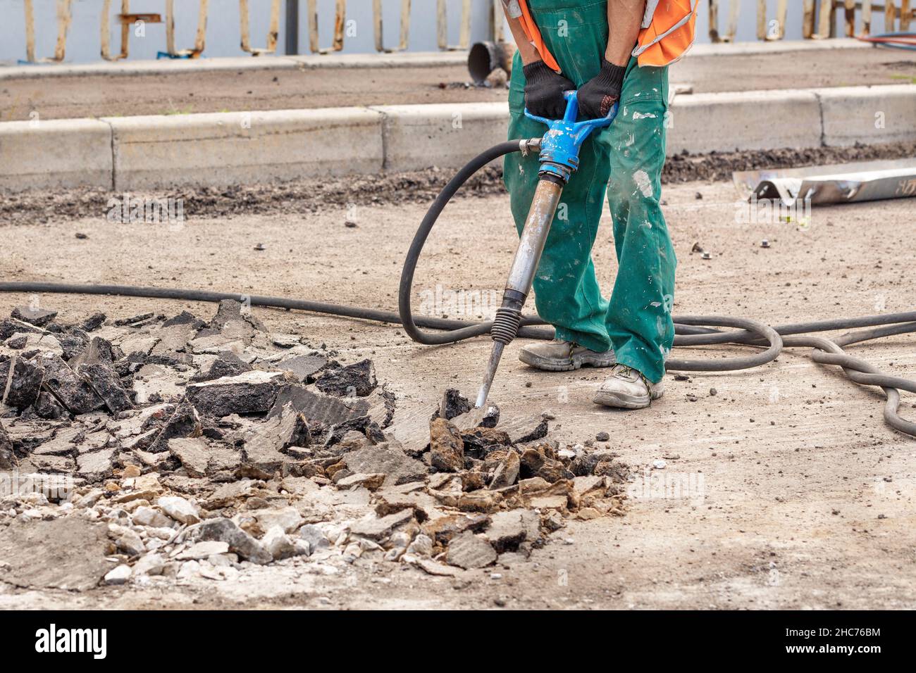 Pneumatic breaker tool hi-res stock photography and images - Alamy