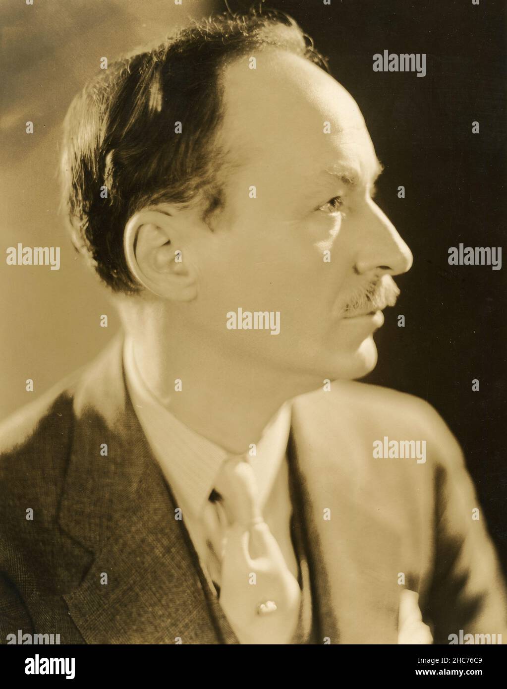 Portrait of a Man with small mustache, USA 1930s Stock Photo - Alamy