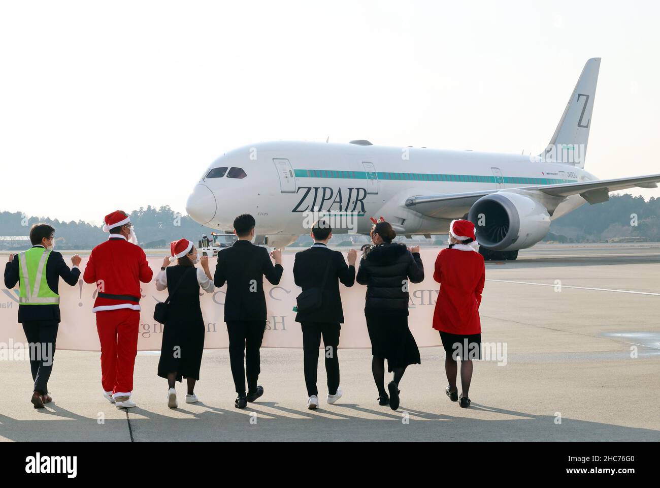 Narita, Japan. 25th Dec, 2021. Japan's budget airline Zipair Tokyo ...