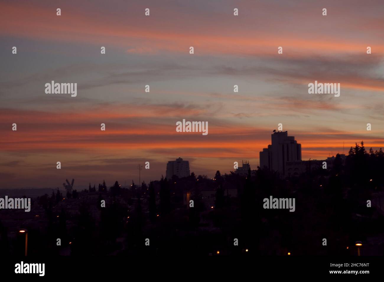 Amazing sunset in Israel Views of the Holy Land Stock Photo - Alamy