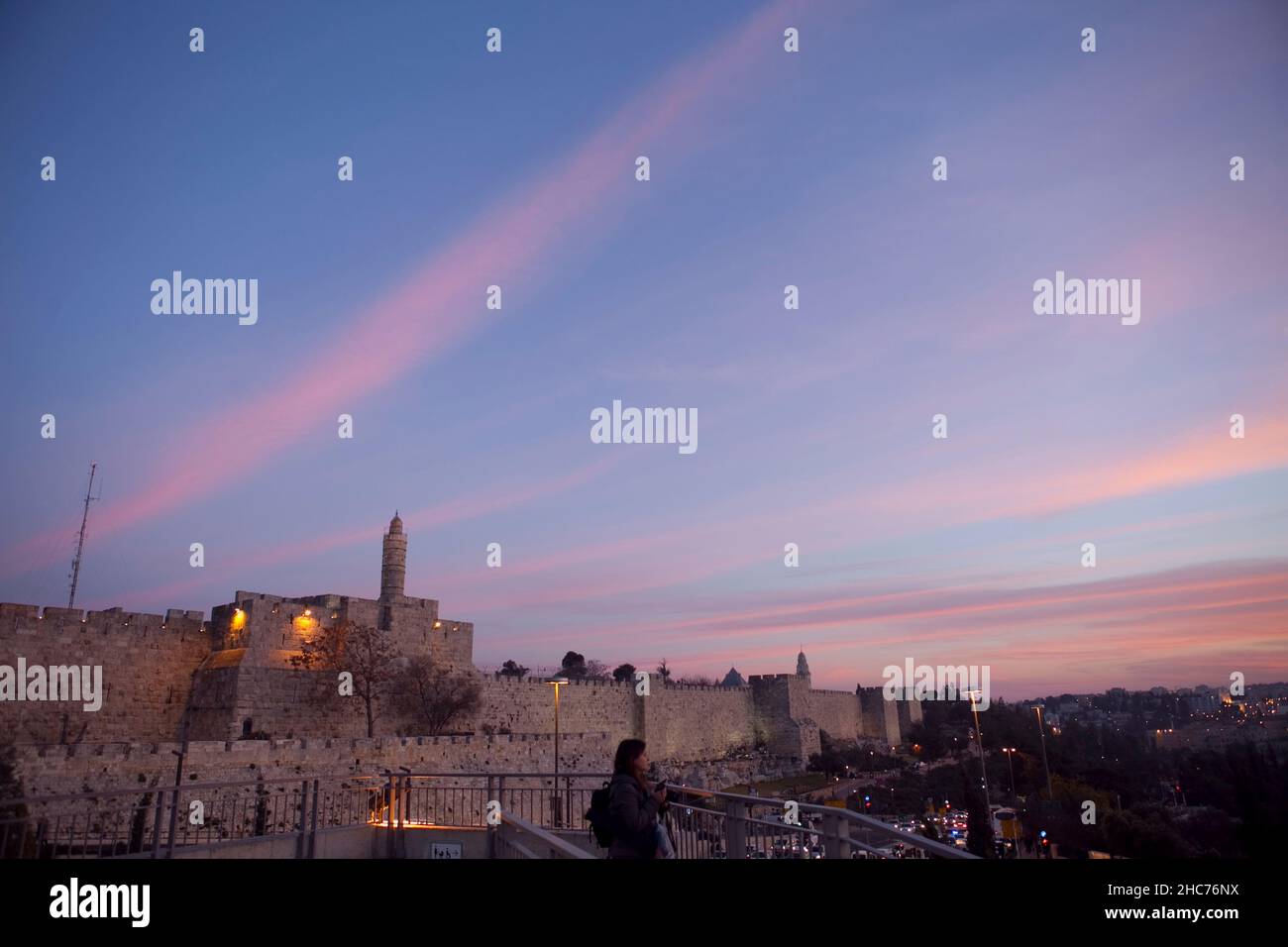 Amazing sunset in Israel Views of the Holy Land Stock Photo - Alamy