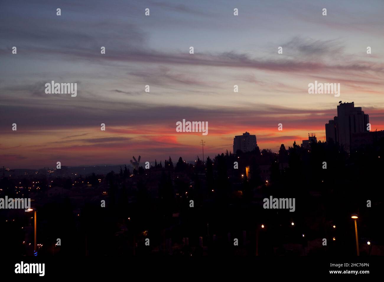 Amazing sunset in Israel Views of the Holy Land Stock Photo - Alamy