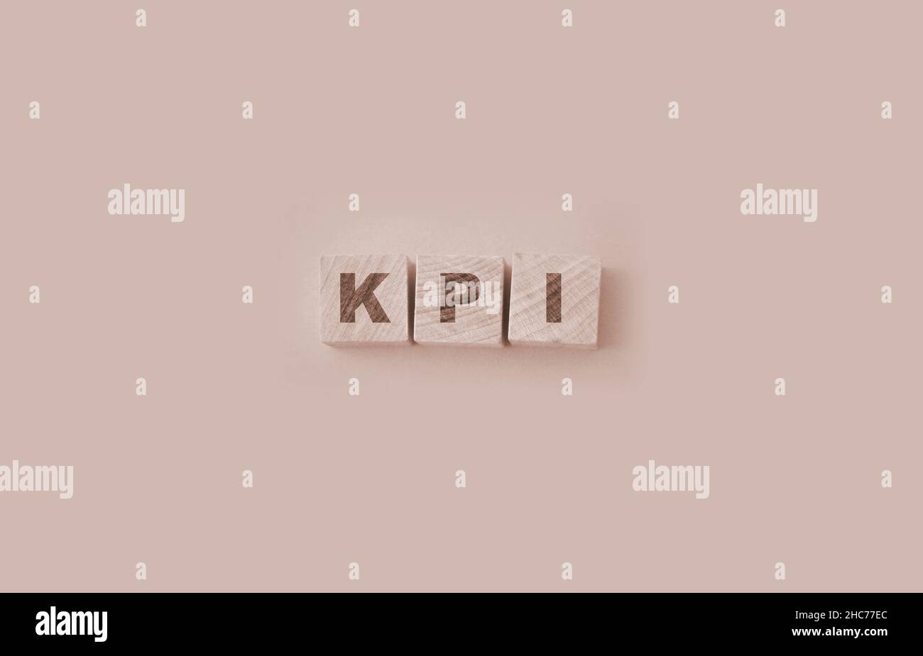 Kpi Word Written In Wooden Cubes Key Performance Indicator Business