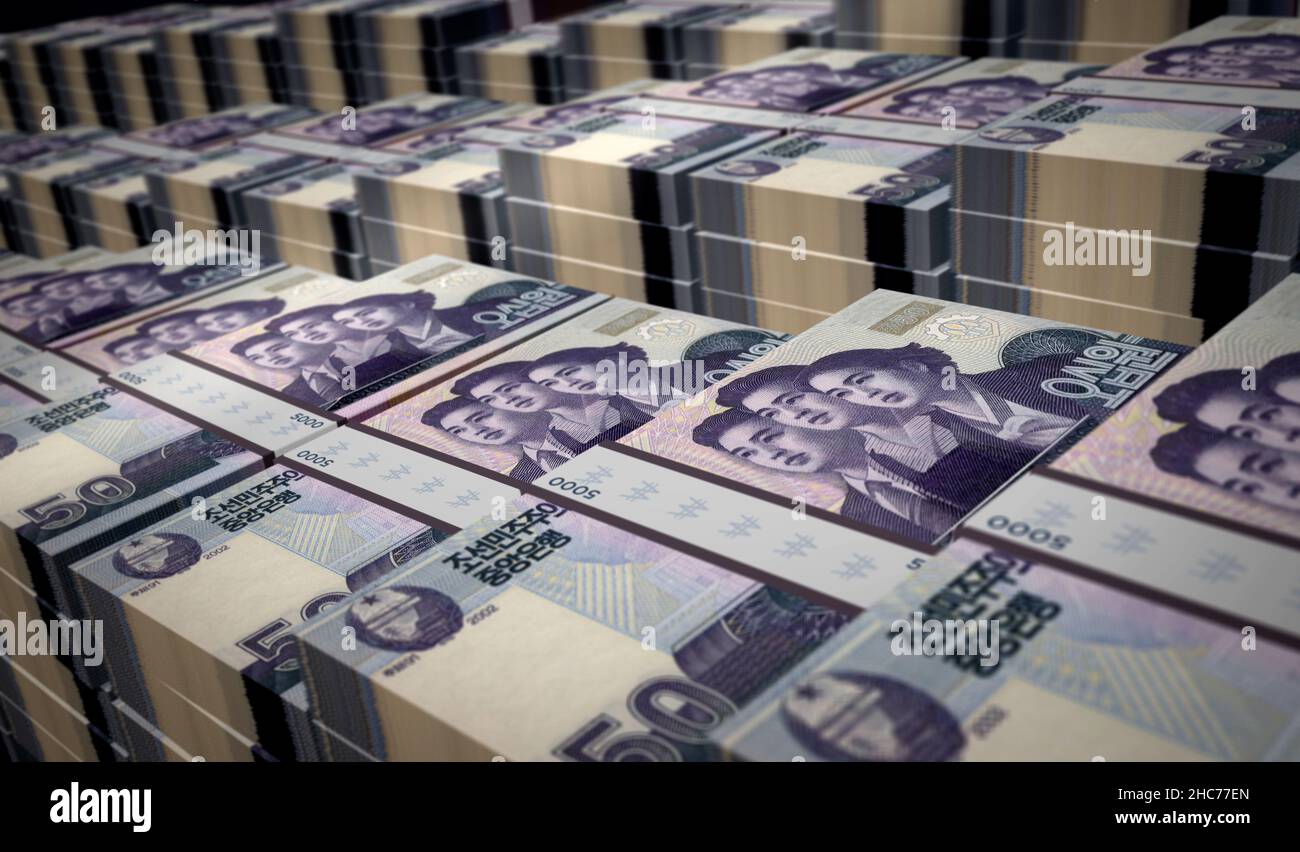 North korean banknotes hi-res stock photography and images - Alamy