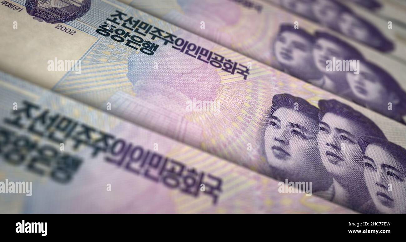 North korean banknotes hi-res stock photography and images - Alamy