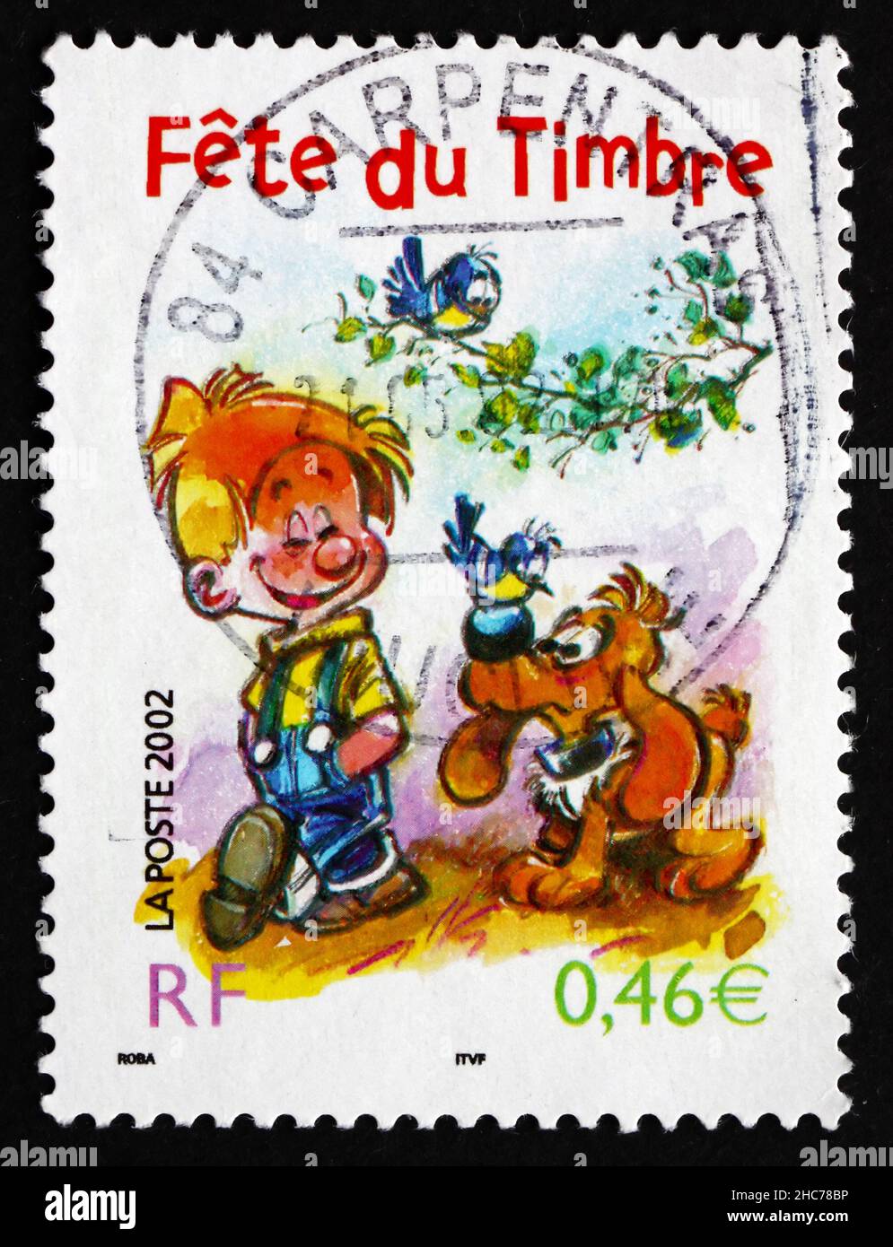 FRANCE - CIRCA 2002: a stamp printed in the France shows Boule and Bill ...