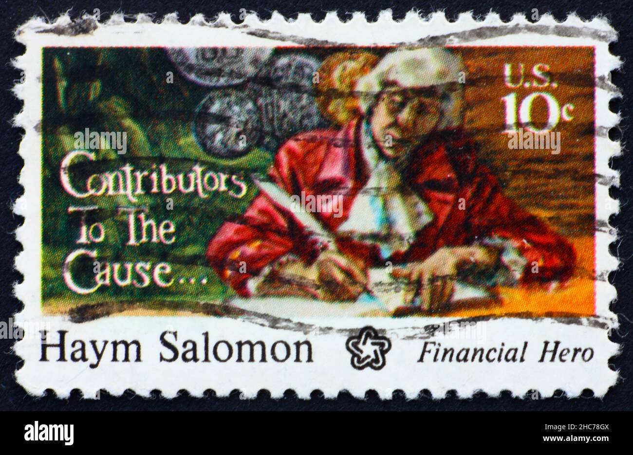 Haym salomon stamp hi-res stock photography and images - Alamy