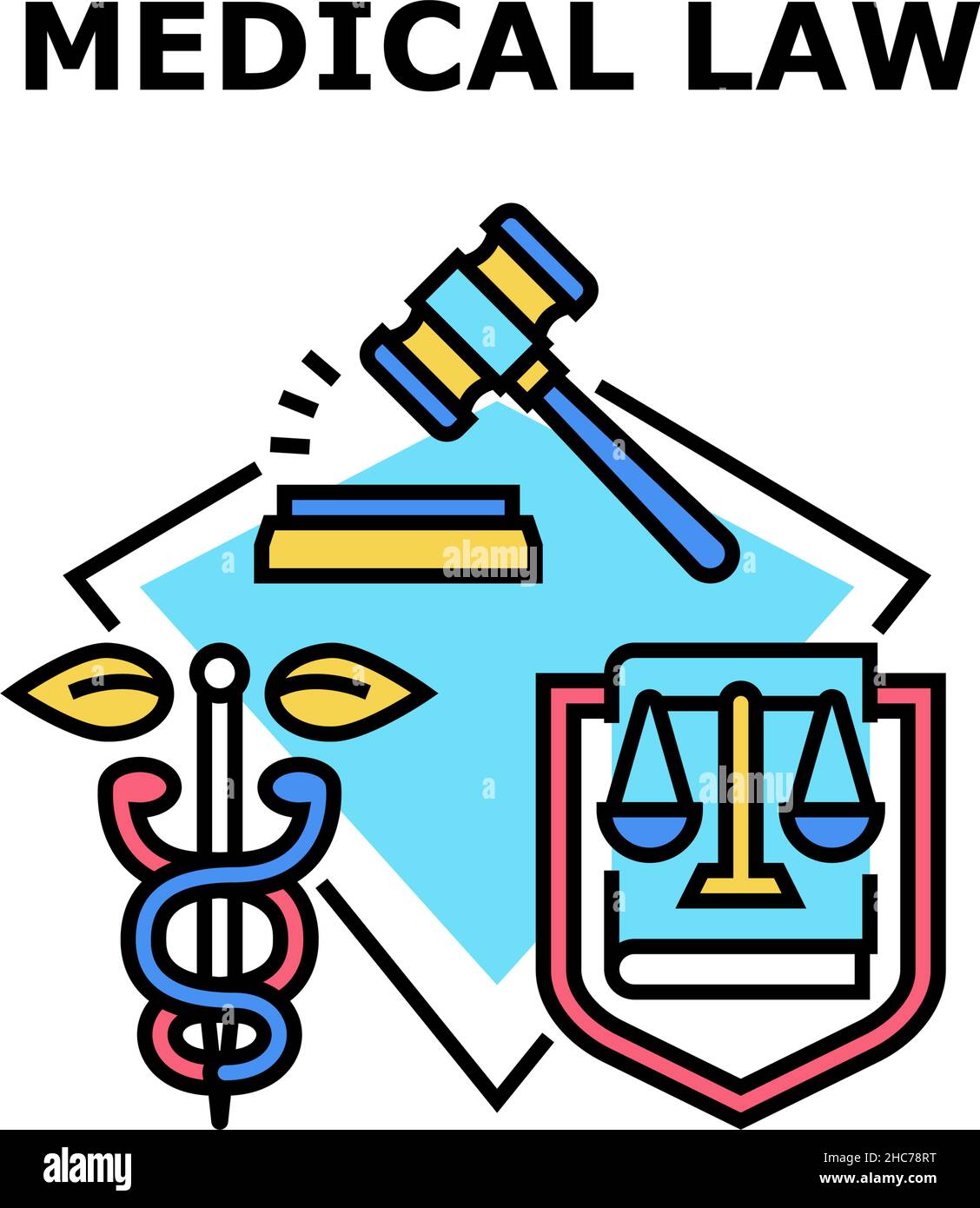 Medical Law Vector Concept Color Illustration Stock Vector Image & Art ...