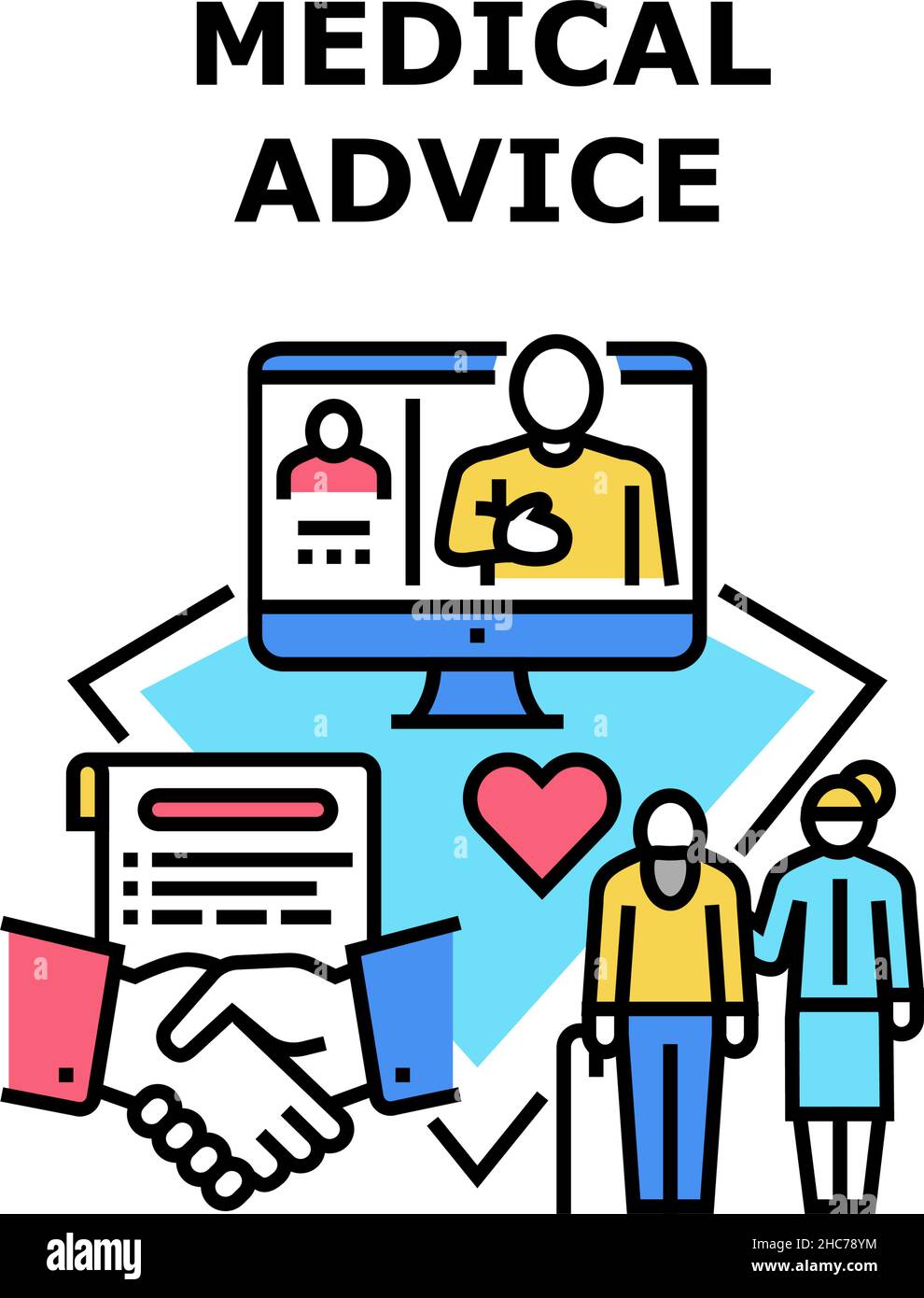 Medical Advice Vector Concept Color Illustration Stock Vector Image ...