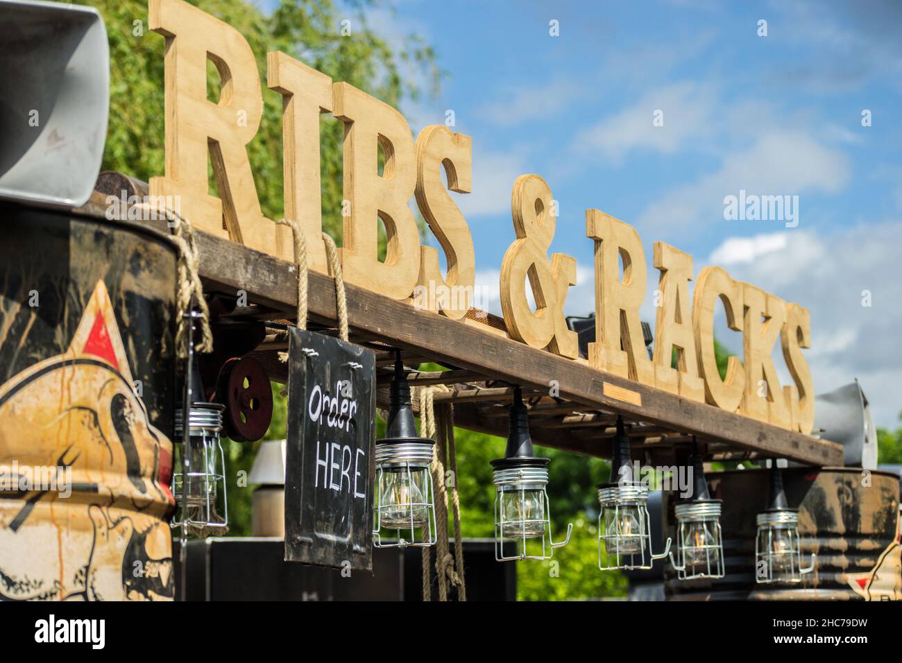 Ribs & Racks food truck at the Amsterdam BBQ festival in the ...