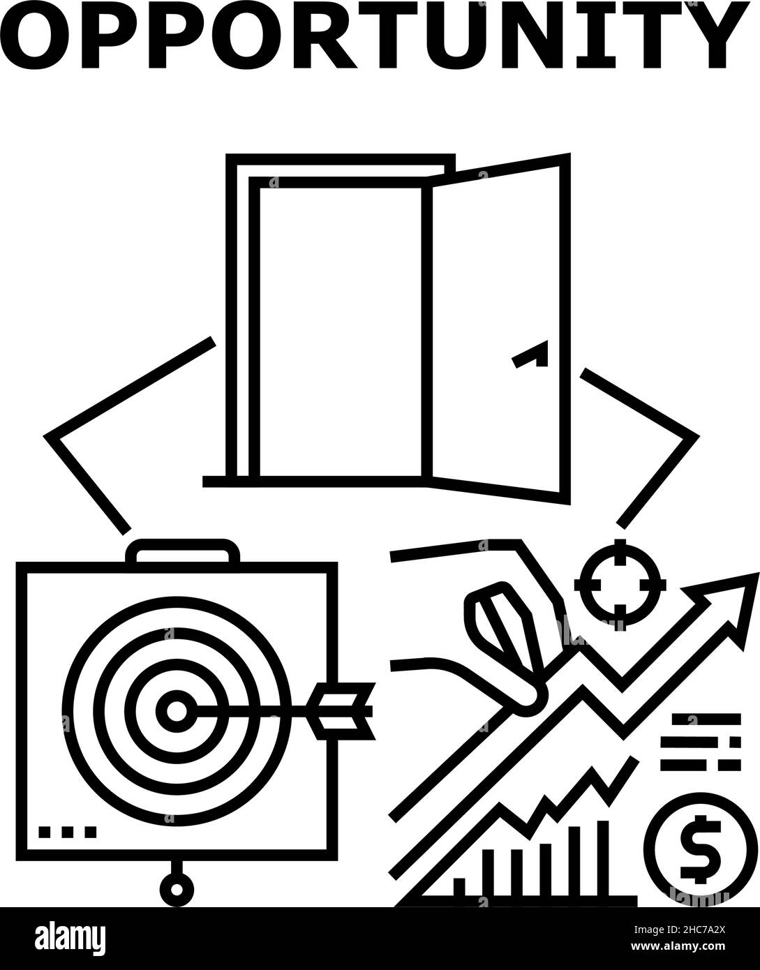 Opportunity Vector Concept Black Illustration Stock Vector Image & Art ...