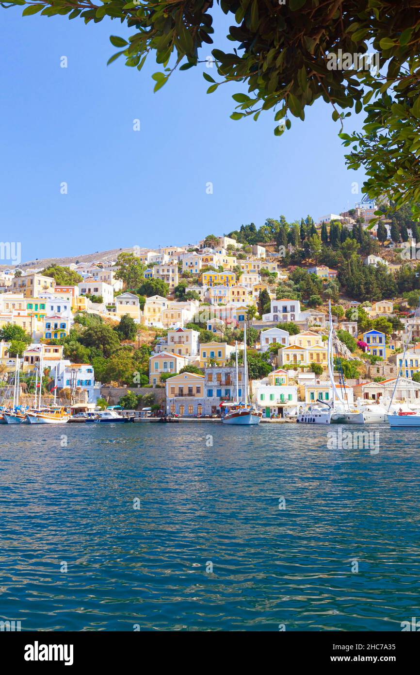 The beautiful island of Symi in Greece Stock Photo - Alamy