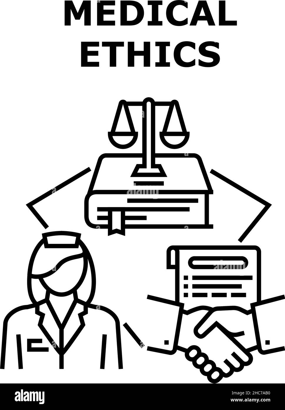 Medical Ethics Vector Concept Black Illustration Stock Vector Image ...