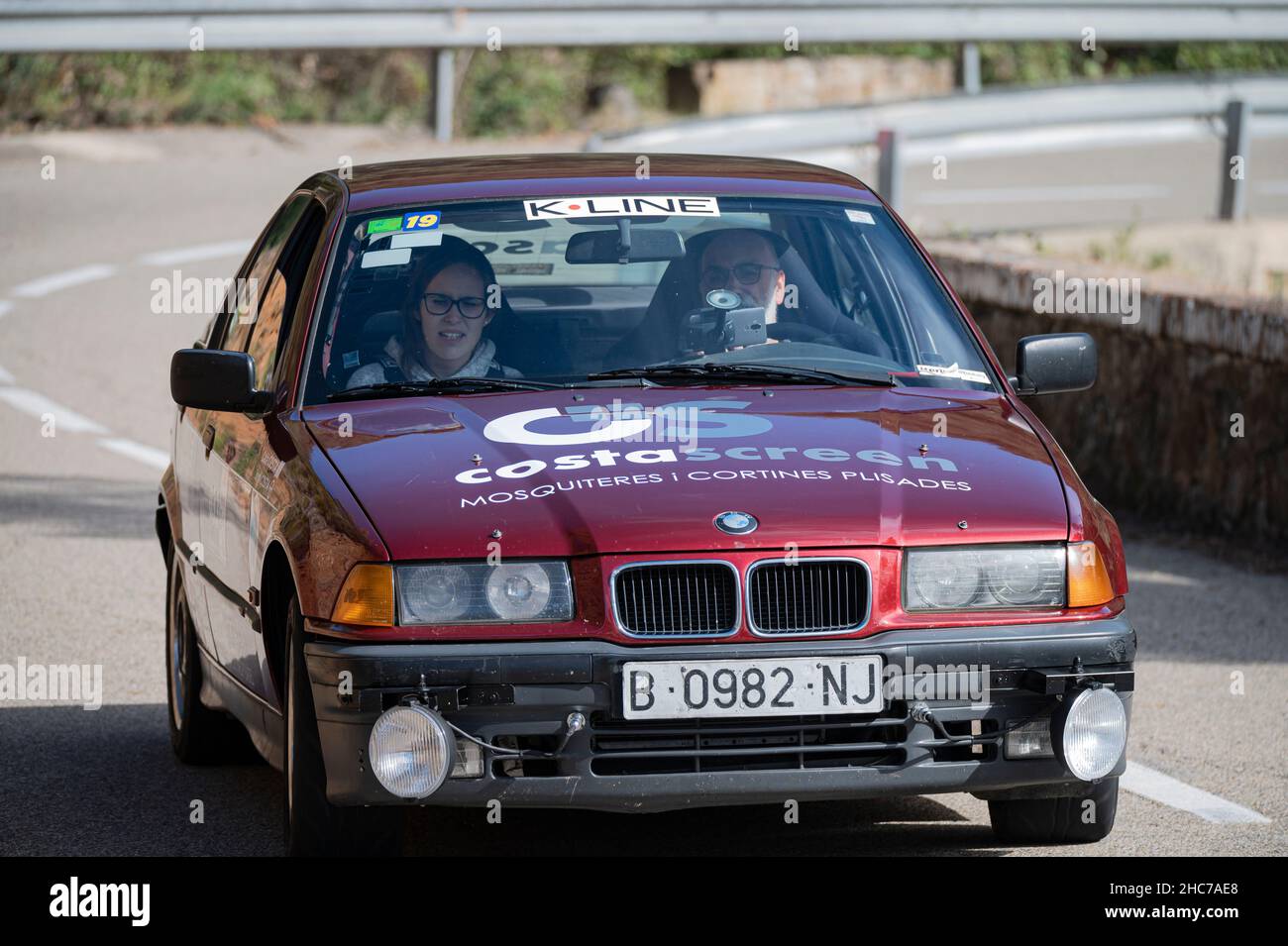 Barcelona, Spain; October 23, 2021: BMW 325i E36 VIII Rallye Platja D ...