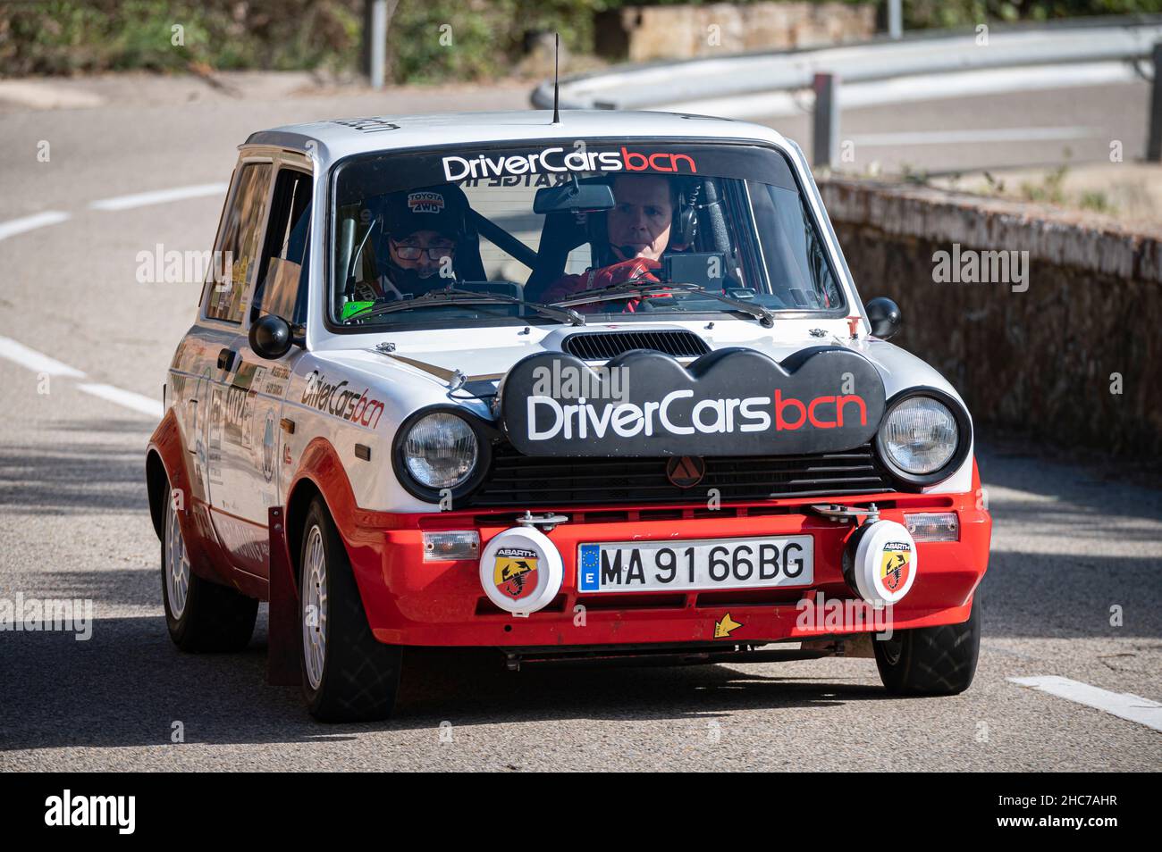 Barcelona, Spain; October 23, 2021: Autobianchi A112 Abarth Rallye Platja D'Aro Historic ...