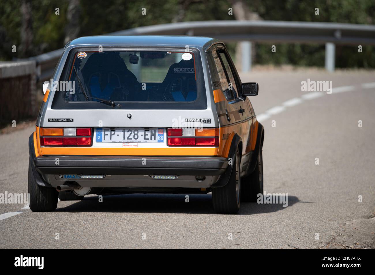 Barcelona, Spain; October 23, 2021: Volkswagen Golf GTI Mk1 Rallye ...